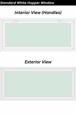 Standard Vinyl Hopper Windows | WholesaleVinylWindows.com