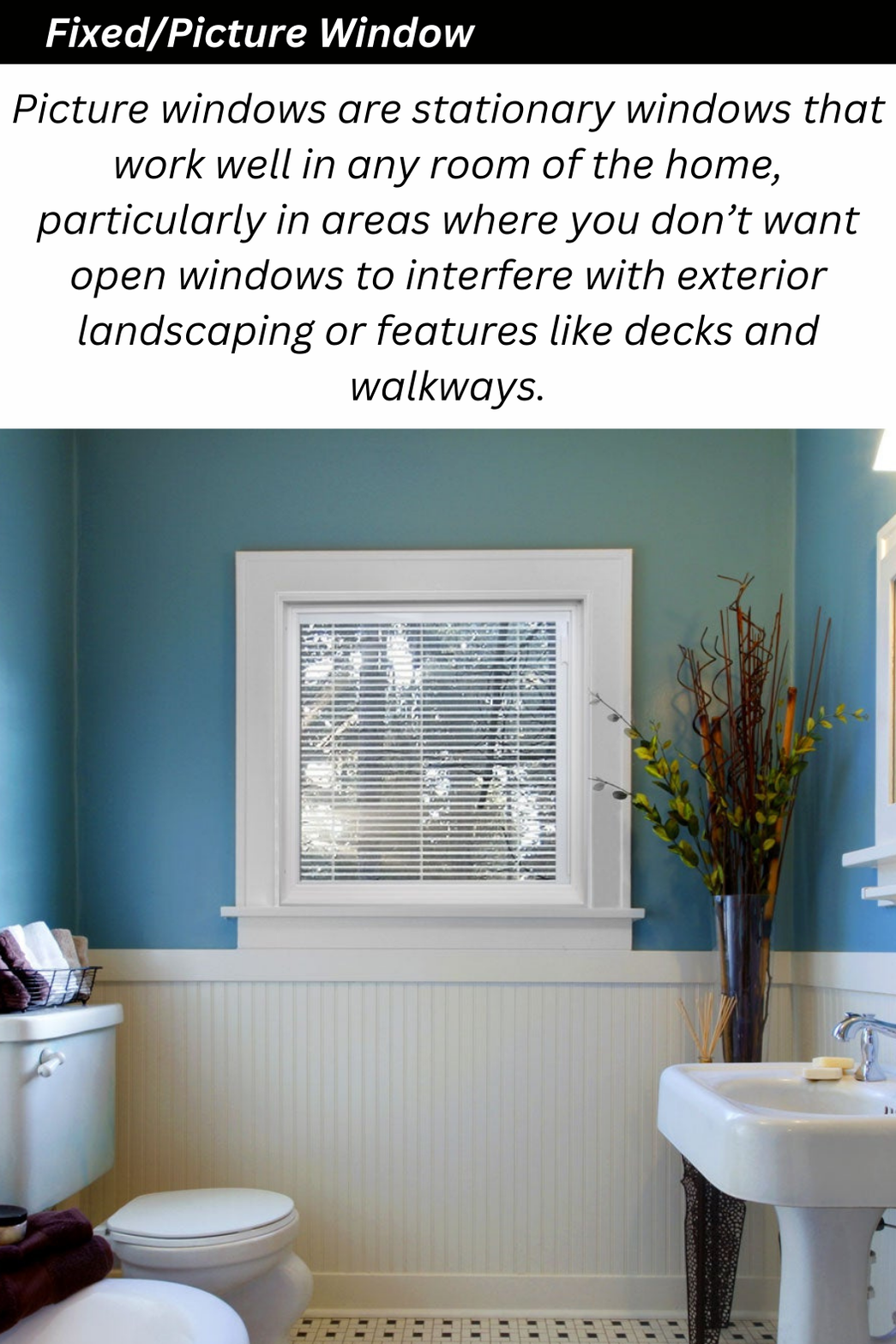 Standard Vinyl Picture Windows | WholesaleVinylWindows.com